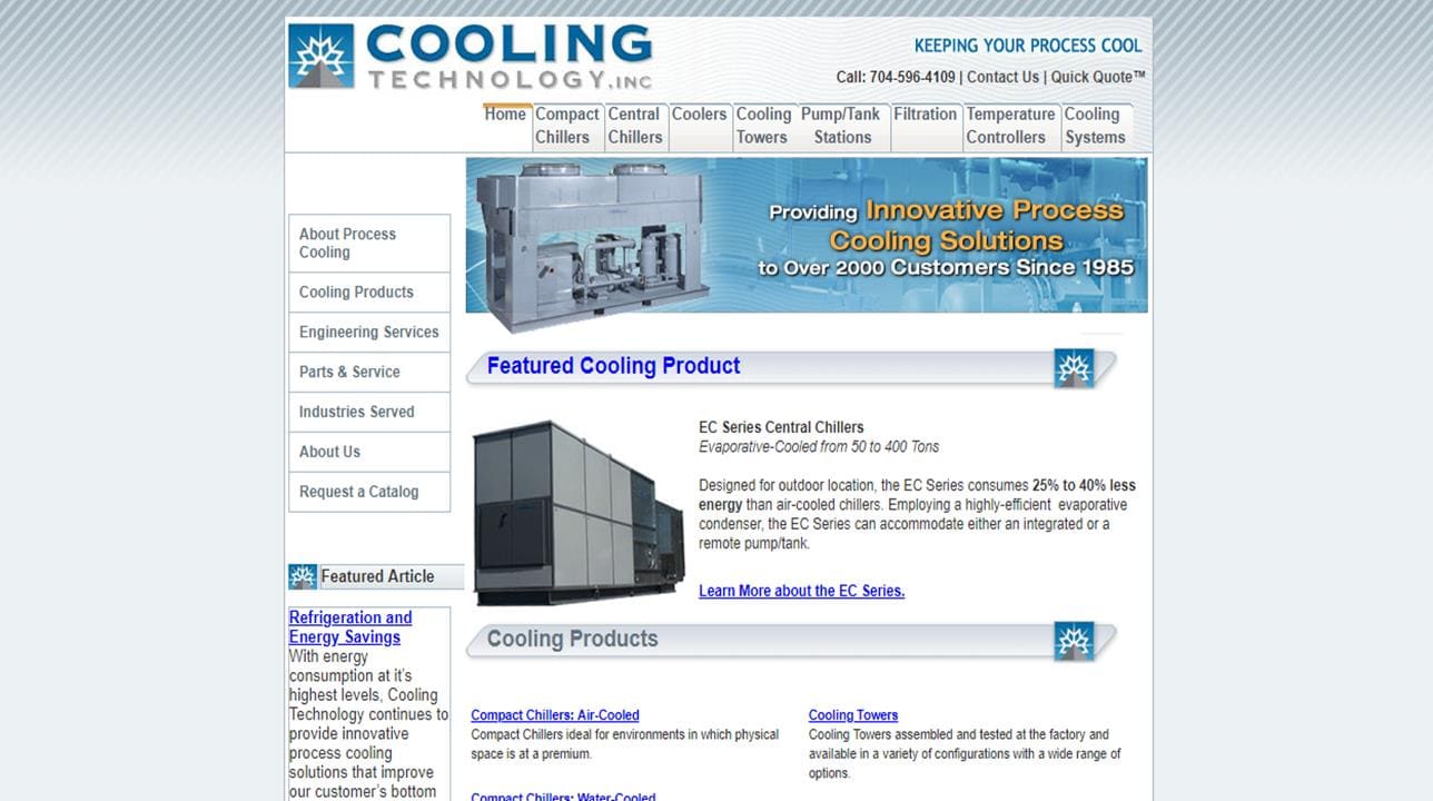 Cooling Technology, Inc. | Cooling Towers